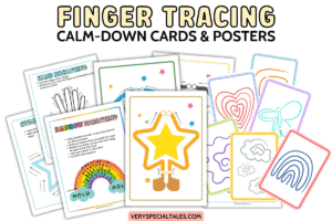 25 Free Finger Tracing Calm-Down Cards & Posters - Very Special Tales